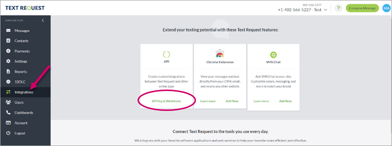 Hire: Text Request, Two-Way Texting