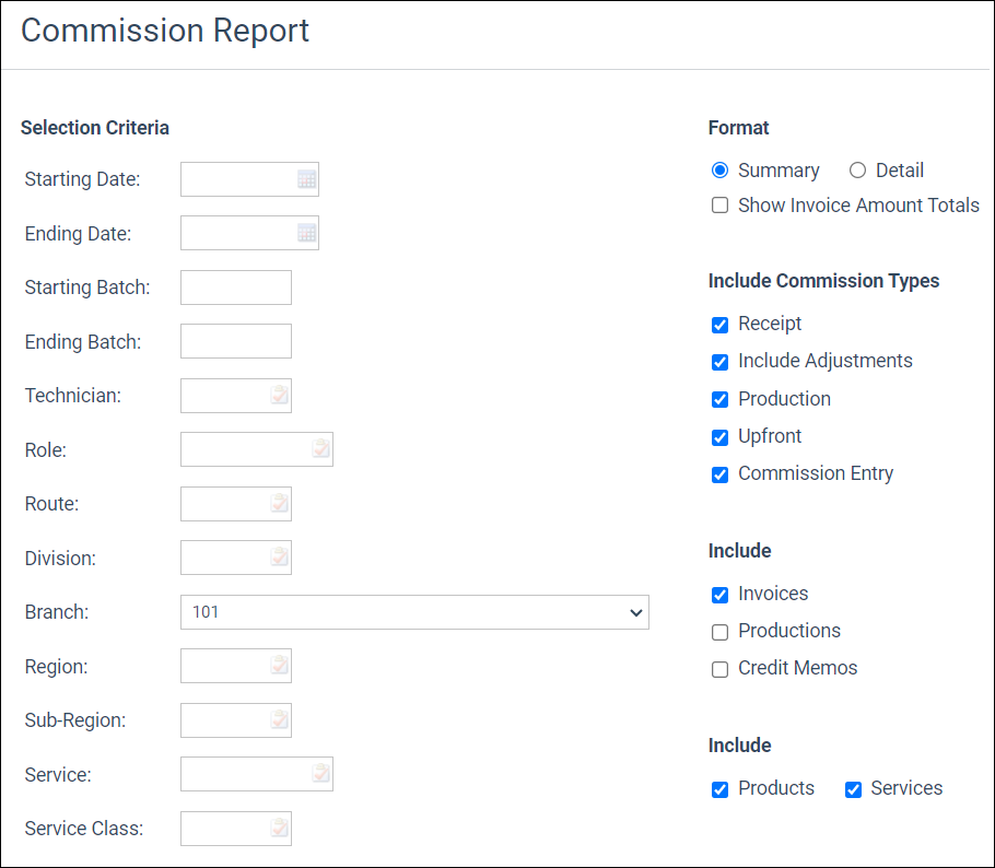 Commissions Setup Guide