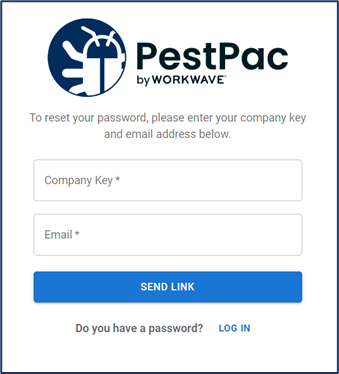 Logging Into PestPac & Password Reset