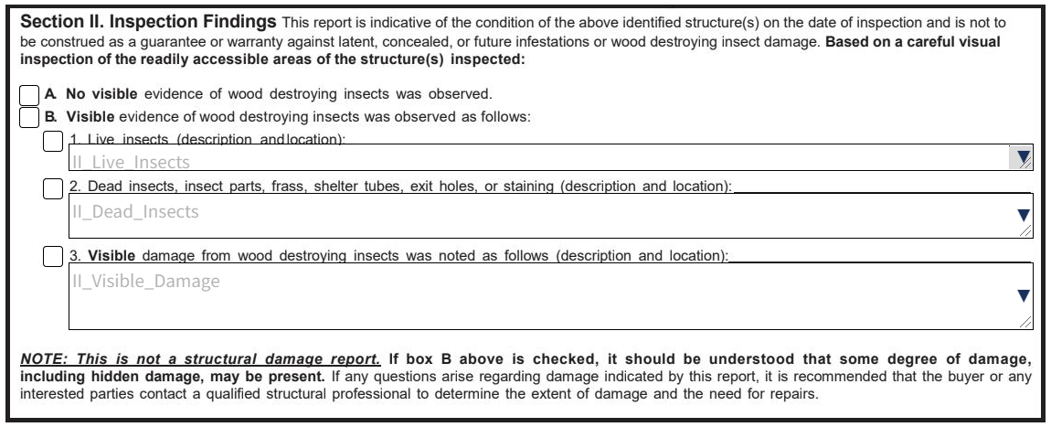 Regulatory Form NPMA-33 Field Mapping