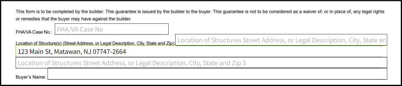 Regulatory Form NPMA-99a Field Mapping