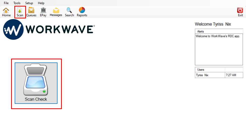 Using the RDC App to Scan, Review, and Process a Check Payment