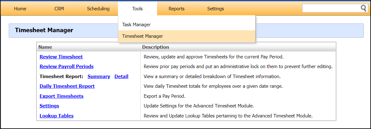 Advanced Timesheets Setup Guide