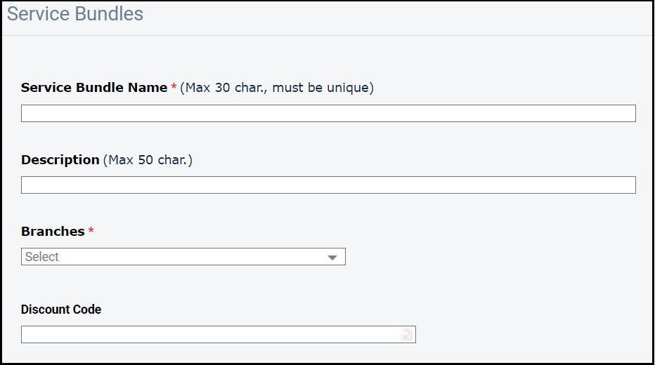 Creating Service Bundle Packages