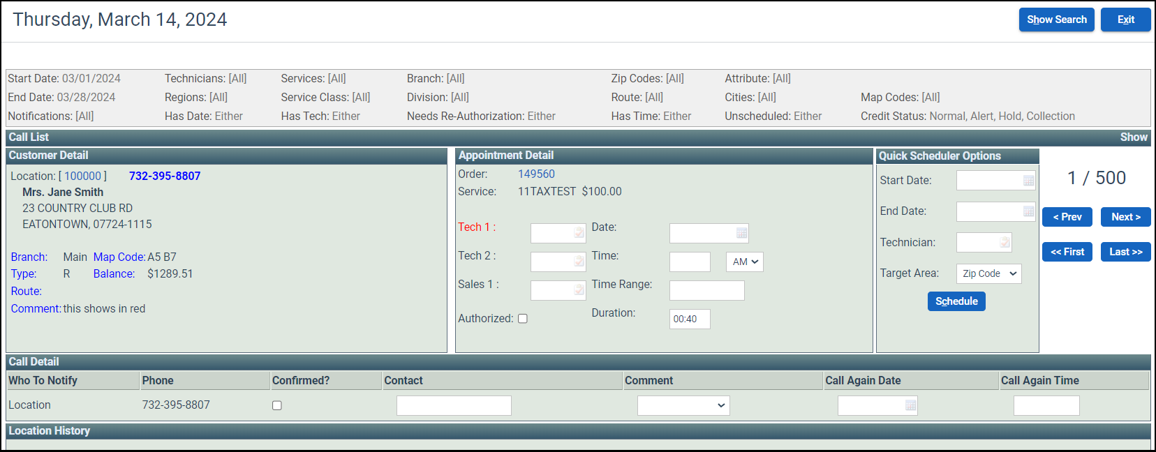 Service Notifications