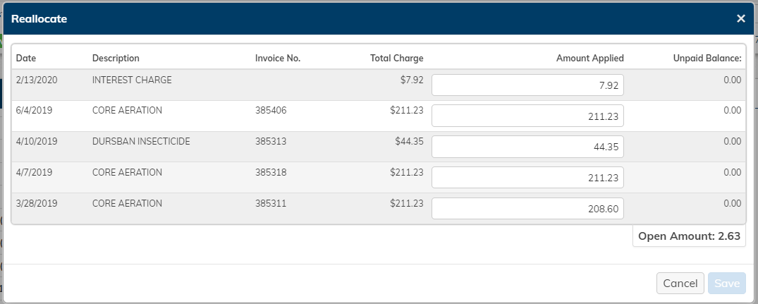 SA5 - Re-allocating Funds Within History