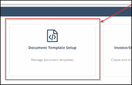SA5 - Document Template Setup
