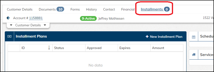 SA5 - Set Up and Manage Installments