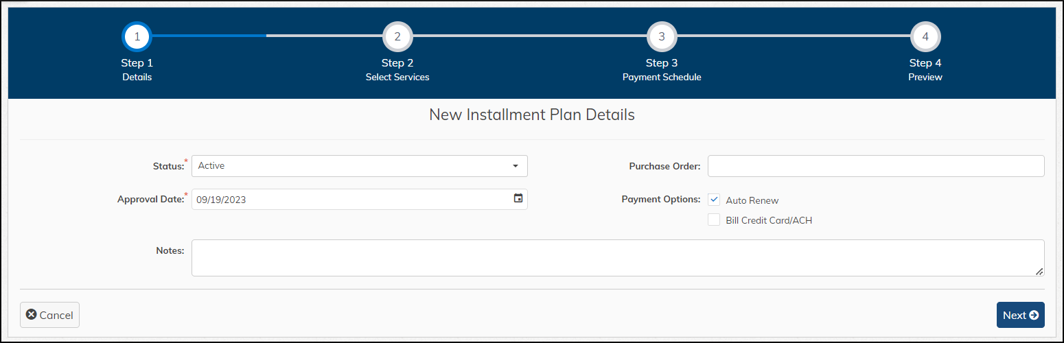 SA5 - Set Up and Manage Installments