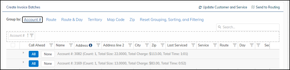 SA5 - Invoice Printing