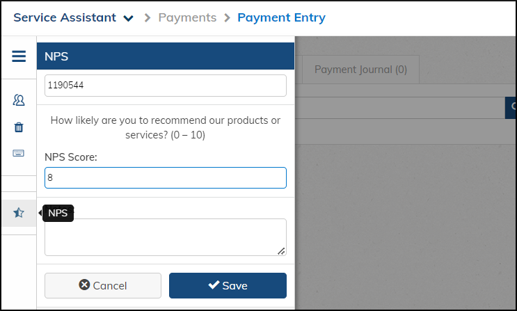 Net Promoter Score (NPS) in SA5