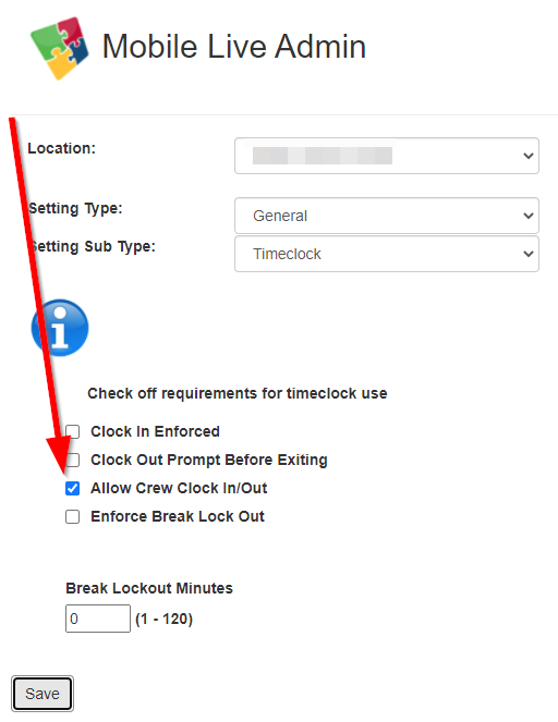 Mobile Live - Using the Time Clock