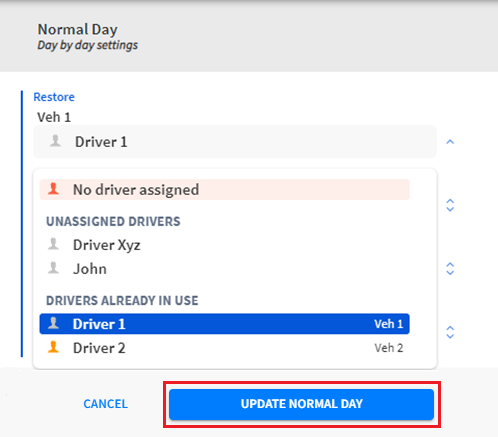 Vehicle and Driver Assignments