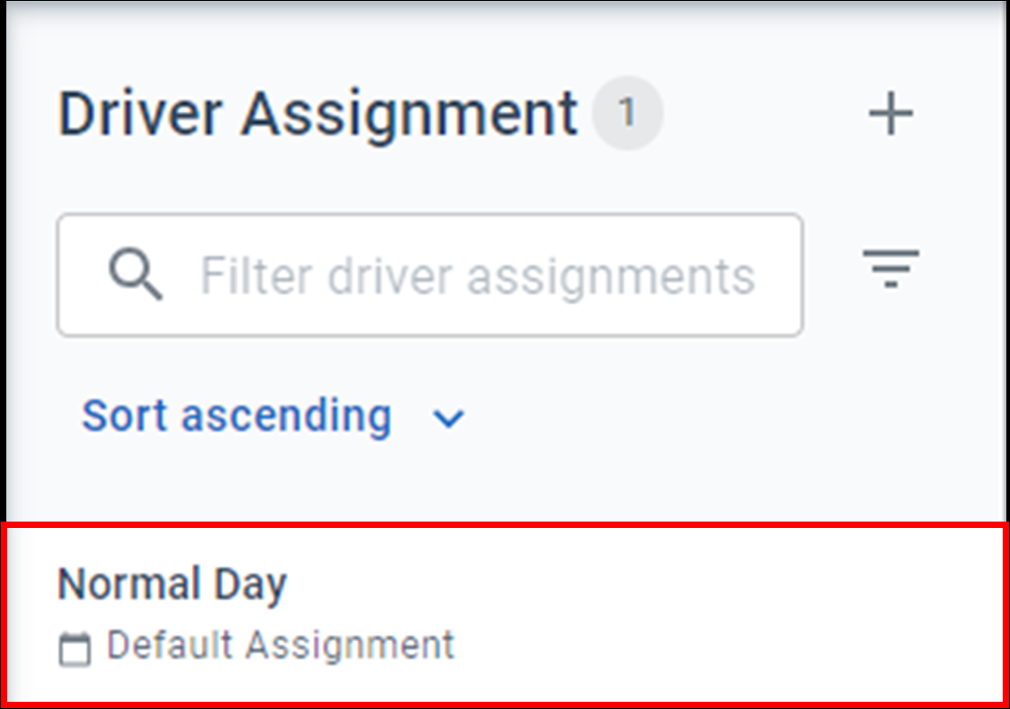 Vehicle and Driver Assignments