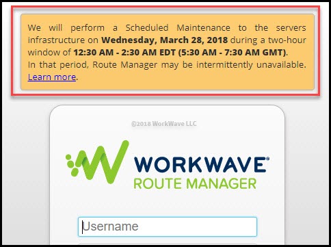 WorkWave Route Manager Maintenance - Things to Know