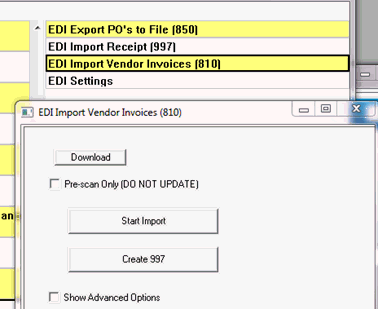 EDI - Electronic Inventory Ordering