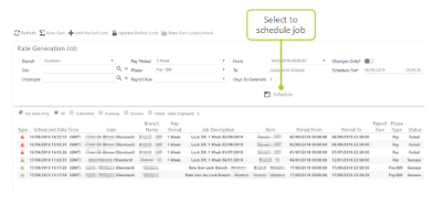 TBWW: Adding a Rate Generation Job