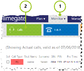 TBWW: Accessing Call Monitor