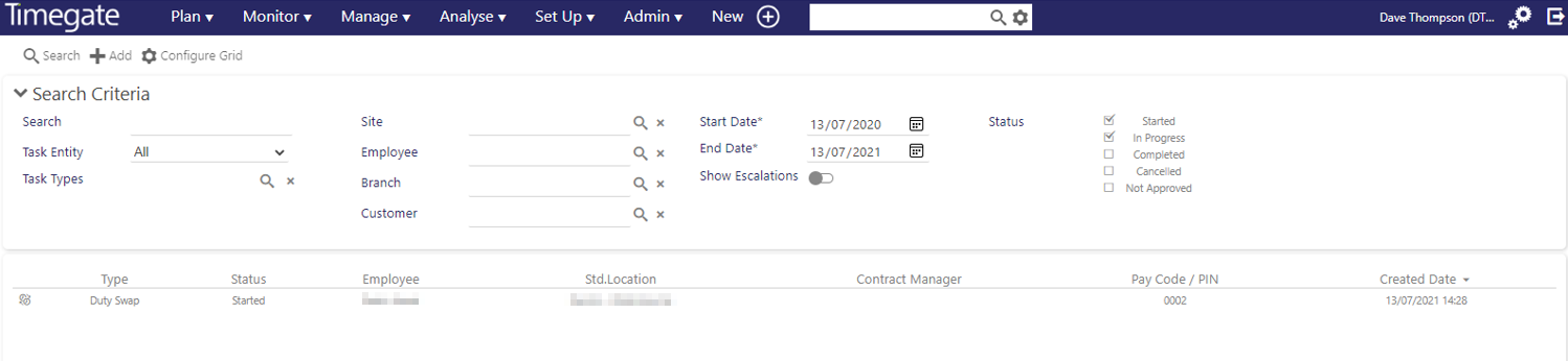 Tbww How Do I Manage Duty Swaps In The Task Monitor