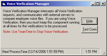 WT: Voice Verification