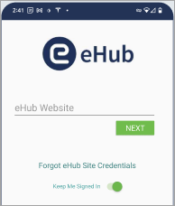 WT: eHub Single Sign-On on Mobile Devices