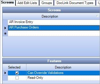 WT: AR Purchase Order Configuration