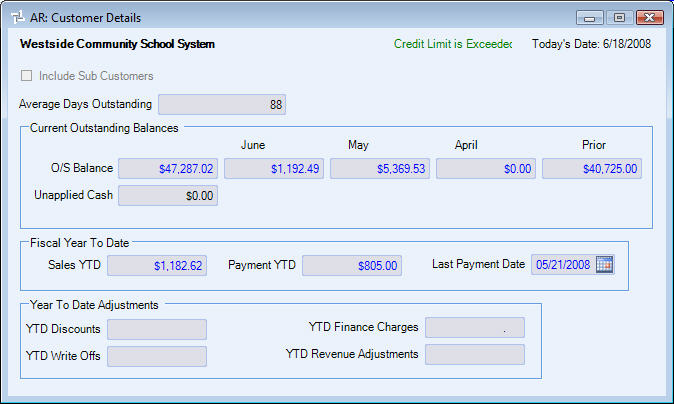 WT: AR: Customer Details