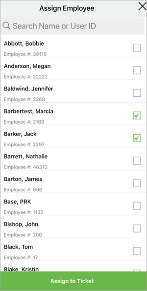 WT: Work Ticket Employee Access eHub Mobile
