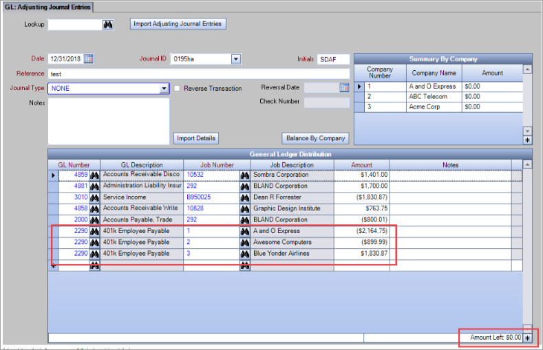 GL: Adjusting Journal Entries