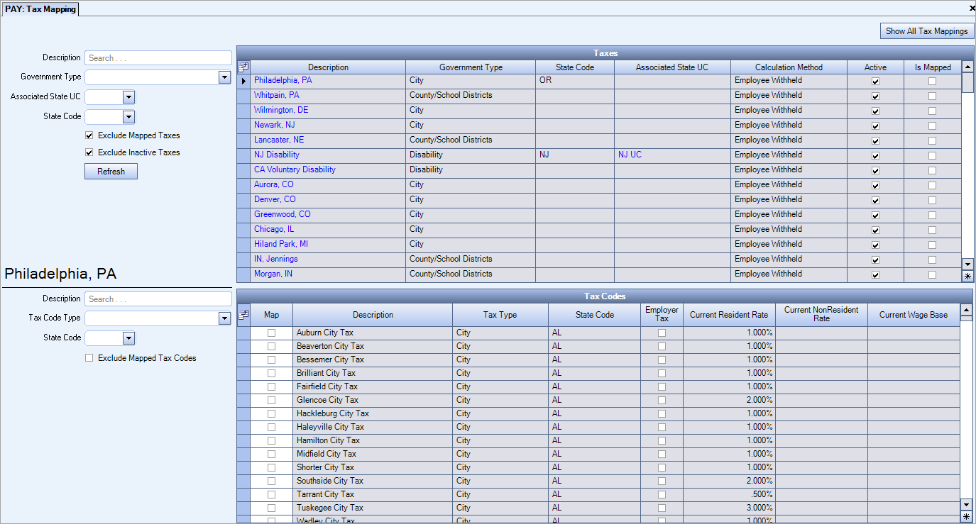 WT: Tax Mapping for Payroll Tax Automation