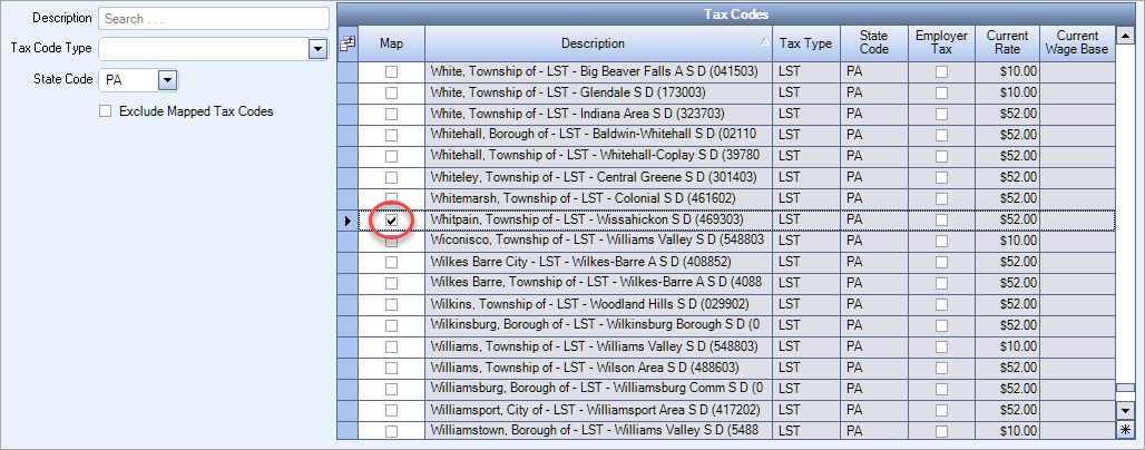 WT: Tax Mapping for Payroll Tax Automation