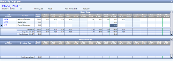 WT: Payroll Timekeeping
