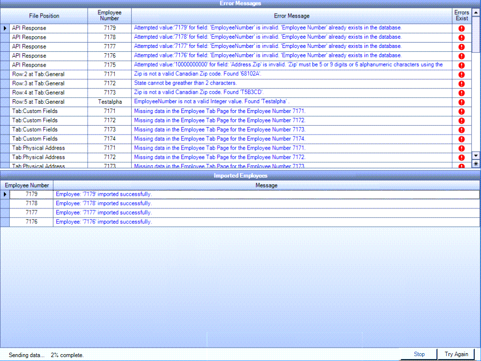 WT: Importing Employee Records