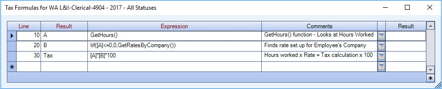WT: Washington Labor and Industry Payroll Tax Codes