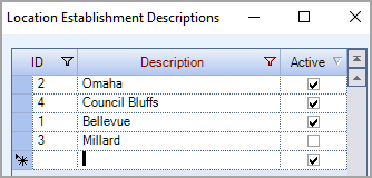 WT: SYS Location Setup