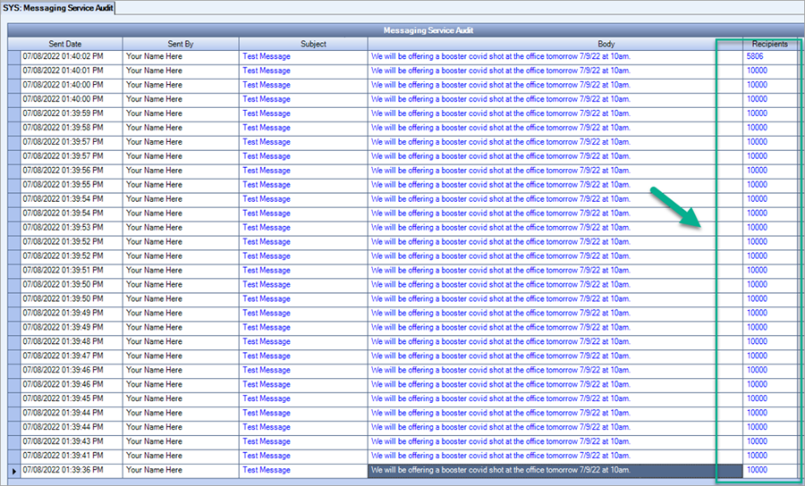 WT: Standard Messages and Notifications