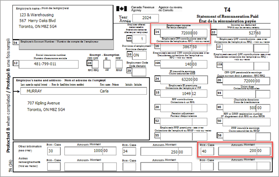 WT: Special Items for T4 Slips