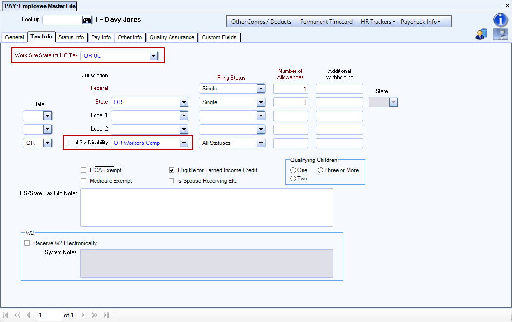 WT: Oregon Workers Benefit Fund Payroll Tax