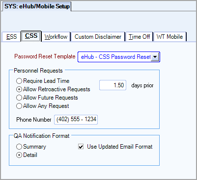 WT: SYS eHub/Mobile Setup