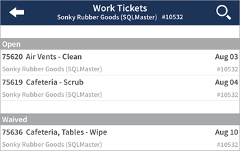 WT: Work Ticket Employee Access eHub Mobile